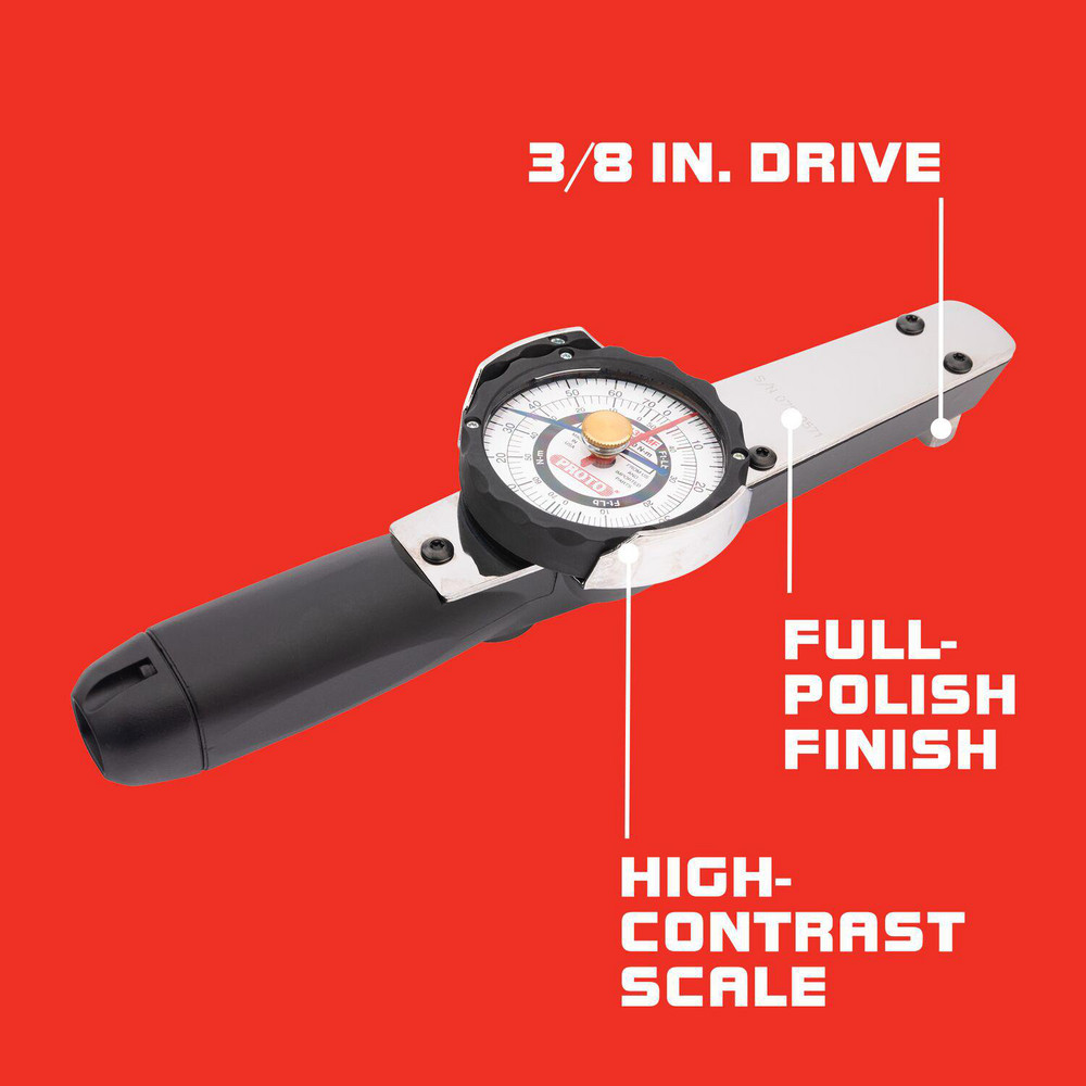 Proto - Dial Torque Wrench: 3/8" Drive, Newton Meter | MSC Direct