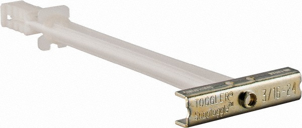 Toggler - 1/2" Diam x 6-1/4" OAL, 3/16" Screw, Steel Toggle Bolt ...