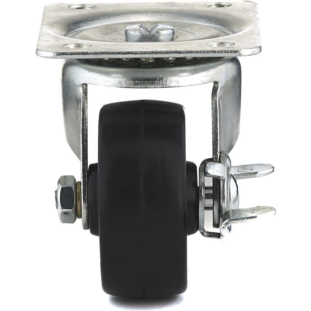 Madico - Swivel Top Plate Caster: Rubber, 2-1/2" Wheel Dia, 1-1/16 ...