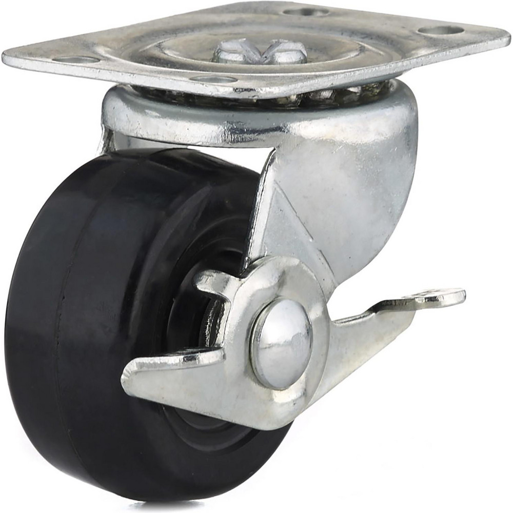 Madico - Swivel Top Plate Caster: Rubber, 2" Wheel Dia, 15/16" Wheel ...