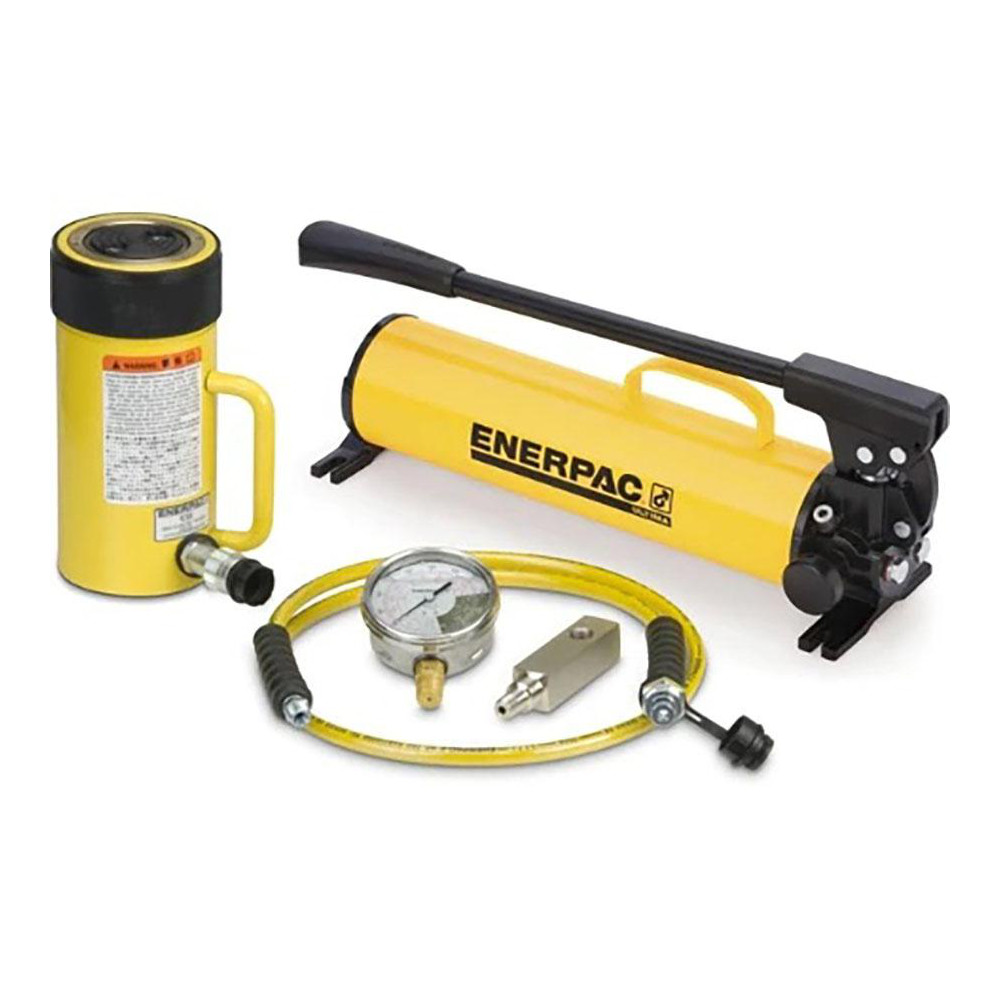 Enerpac - 25 Ton Capacity, Cylinder No. RC-2514, Manual Hydraulic Pump ...