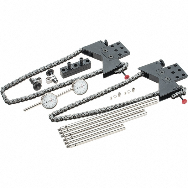 Starrett - 8 Piece, 0.2" Max Measuring, 1-7/16" Dial Diam, 0-50-0 Dial ...