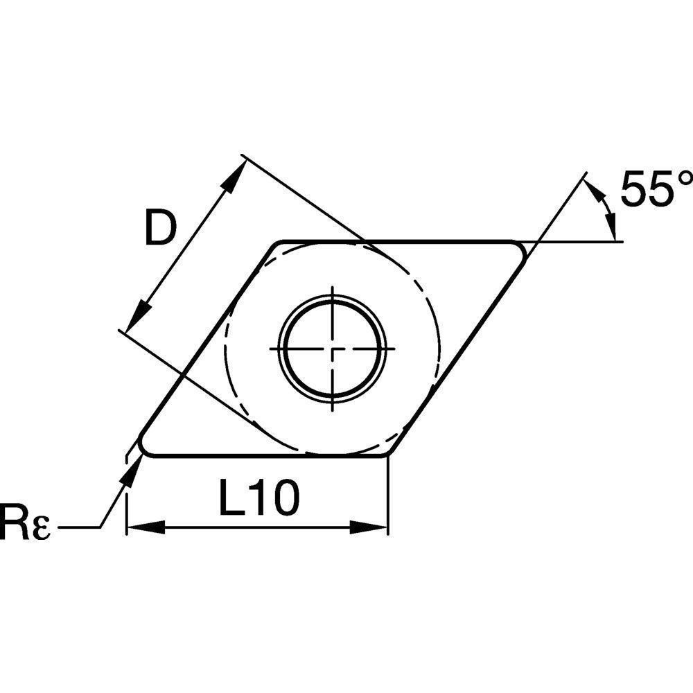 Kennametal - Turning Inserts: Insert Style: DCMT; ANSI Size Code: 21.51 ...