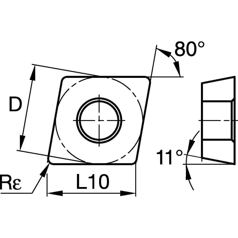 Kennametal - Turning Insert: CPGT2151LF KCU10B, Carbide | MSC Direct