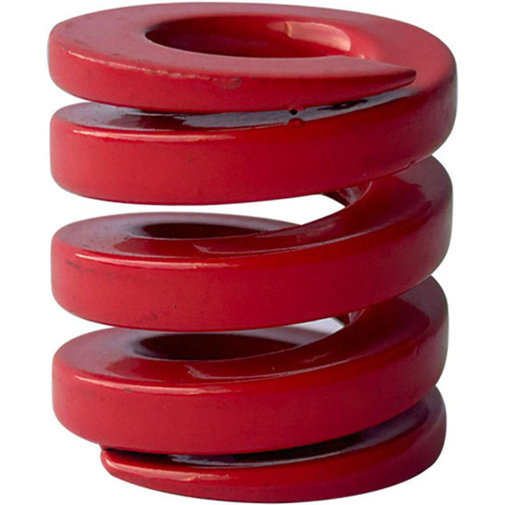 Gibraltar - Die Spring: 1" Hole Dia, 1/2" Rod Dia, 1" Free Length, Red ...