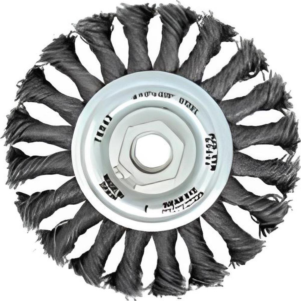 JAZ USA - Wheel Brush: 4-1/2" Wheel Dia, 1/2" Face Width, 0.0200" Wire ...
