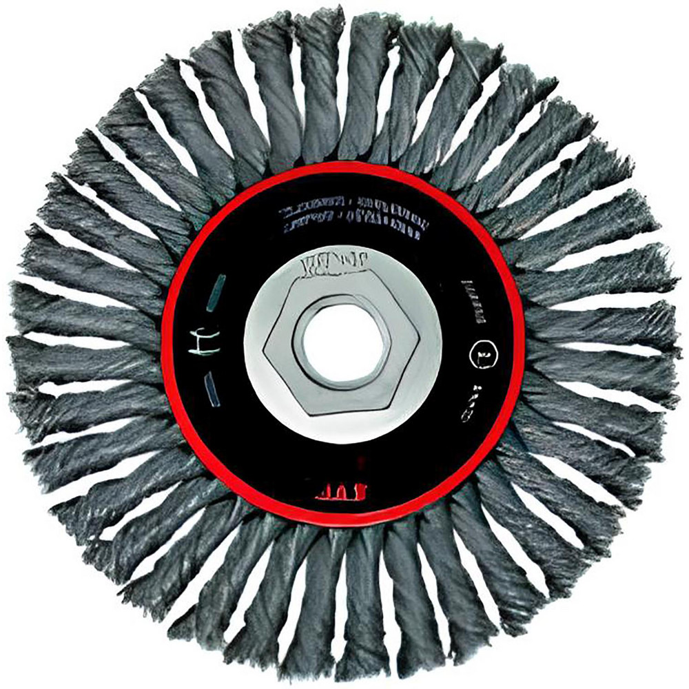 JAZ USA - Wheel Brush: 4-1/2" Wheel Dia, 3/16" Face Width, 0.0200" Wire ...
