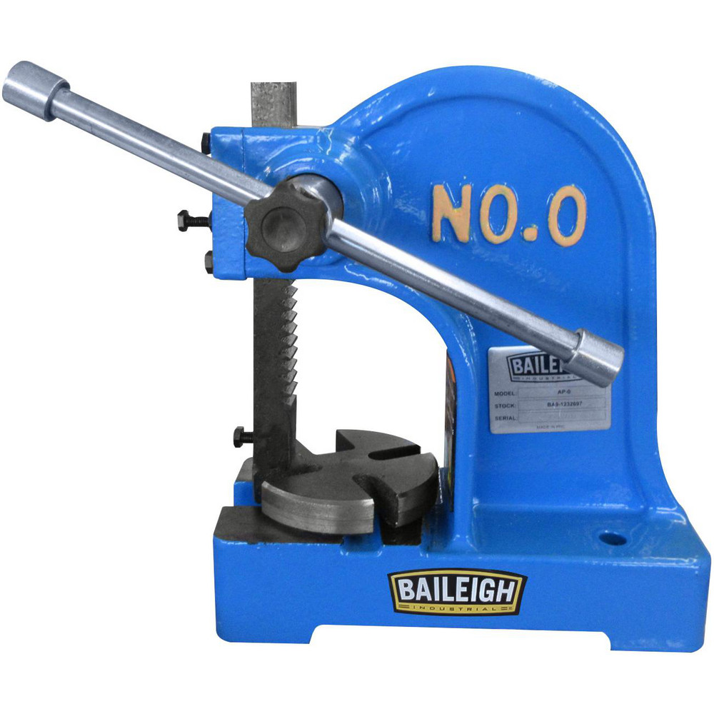 Baileigh - Arbor Presses: Pressure: .5T; Ram Diameter: 3.5; Throat ...