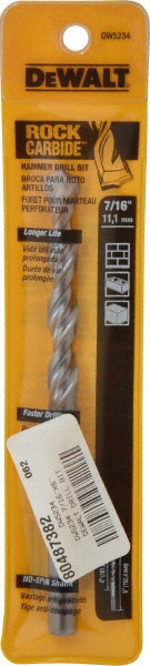 DeWALT - 7/16" Diam, Round with Flats Shank, Carbide-Tipped Rotary ...