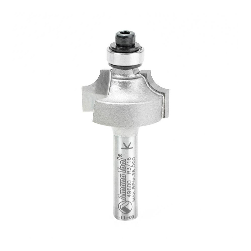 Amana Tool - 7/8" Diam, 1/2" LOC, 2 Flute Carbide-Tipped Edge Profile ...