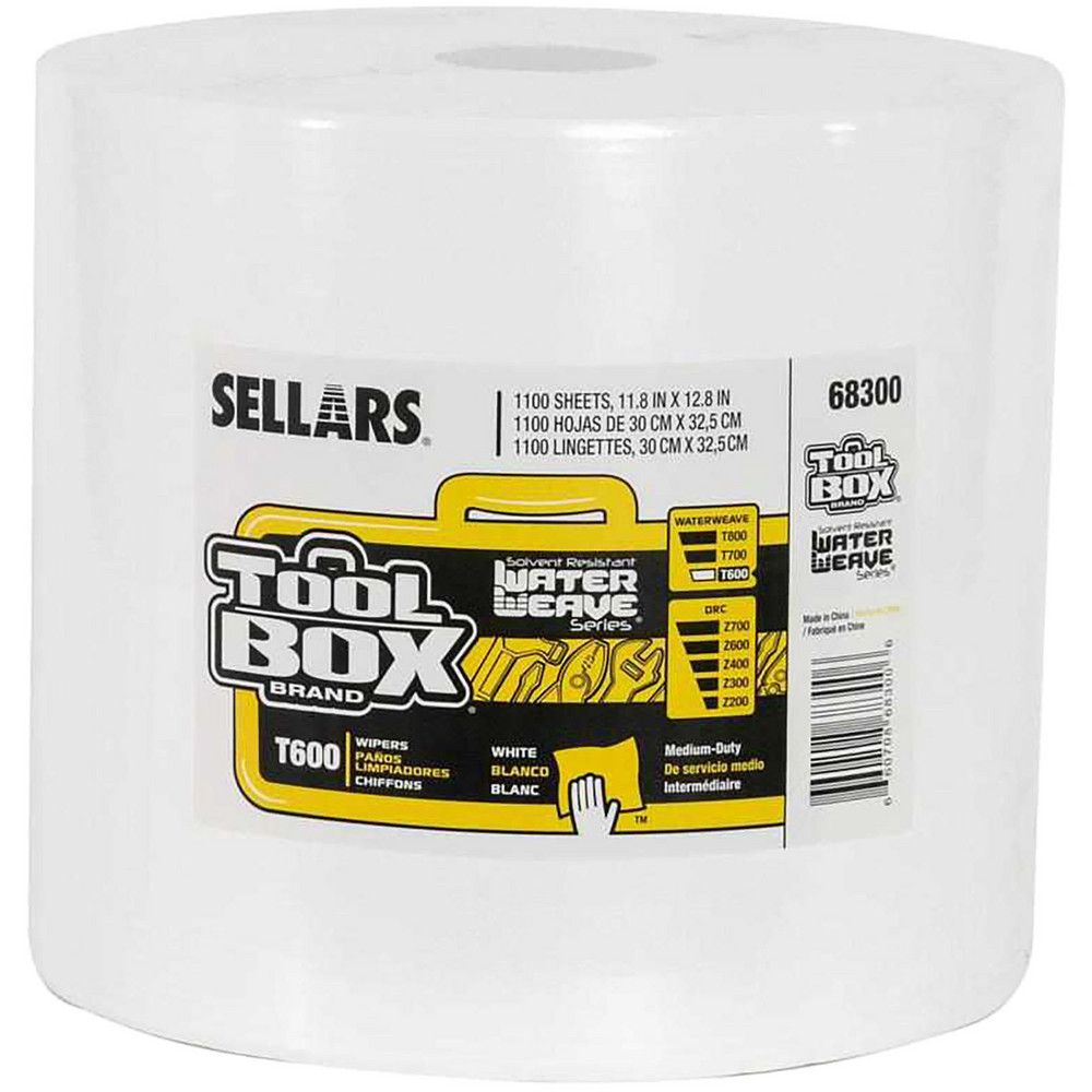 TOOLBOX - WATERWEAVE T600 Wipers: Jumbo Roll, White | MSC Direct