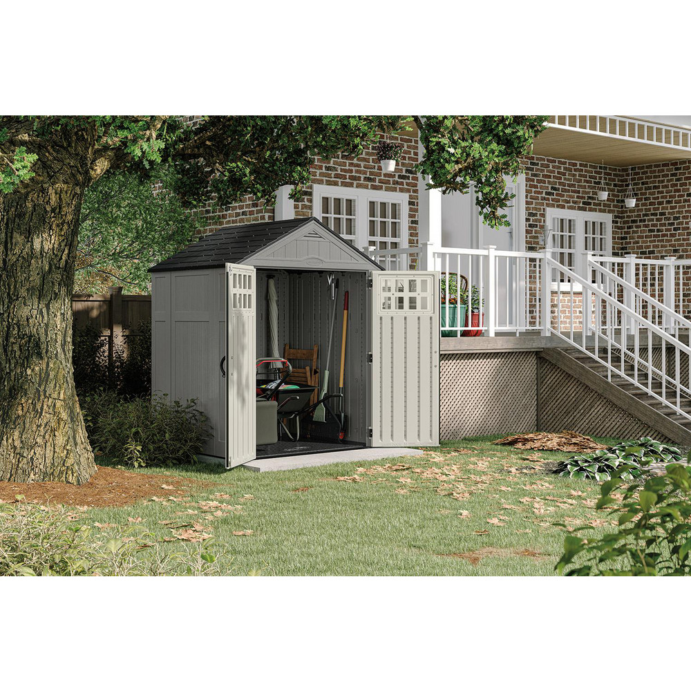 Suncast - Sheds: Vertical Storage Shed, 75 in, 65.25 in, 92.75 in | MSC ...