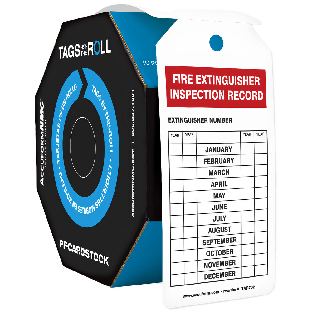 AccuformNMC - Inspection Tag: Rectangle, 6-1/4" High, Synthetic Paper ...