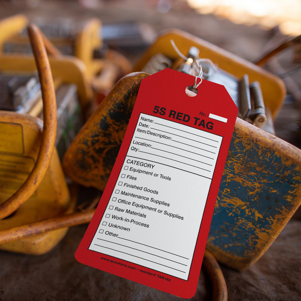 AccuformNMC - Quality Control Tag: Rectangle, 6-1/4" High, Synthetic ...