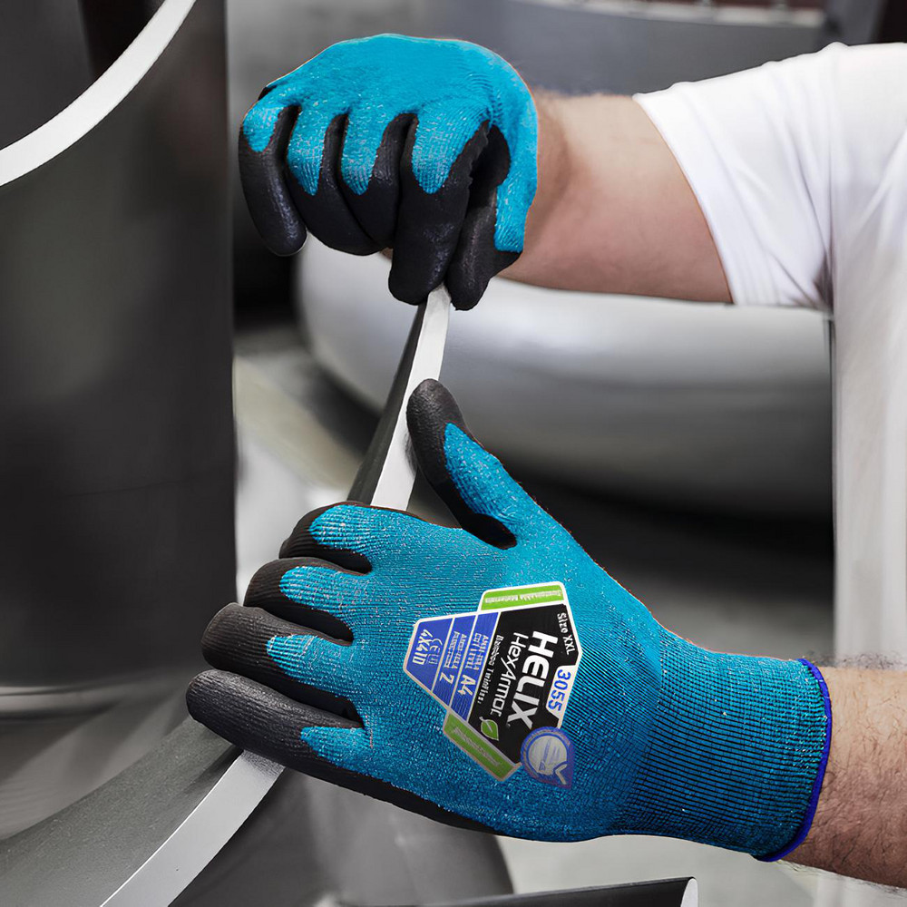 HexArmor® - Cut, Puncture & Abrasion-Resistant Gloves: Helix Helix, Size X-Large, ANSI Cut A4 ...