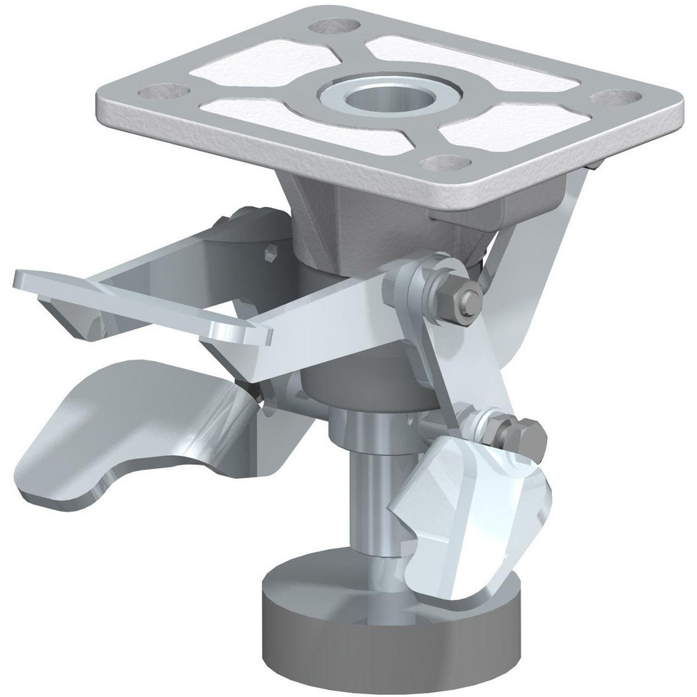 Blickle - Floor Locks: Retracted Height: 6.6875; Extended Height: 8.19 ...