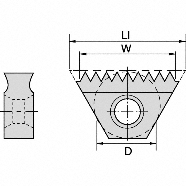 Kennametal - STN1632UNI KC635M Carbide Thread Mill Insert | MSC Direct