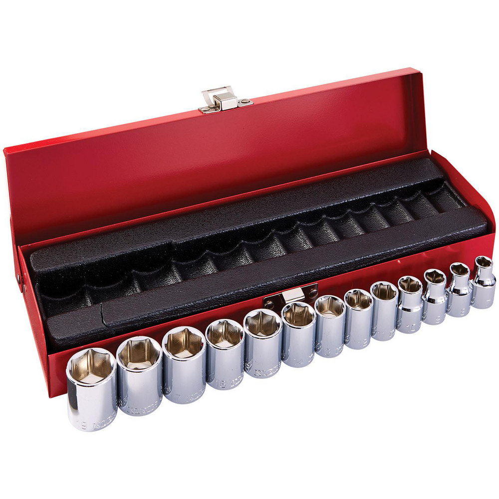 Klein Tools - Socket Set: Standard, 13 Pc, 3/8" Drive | MSC Direct