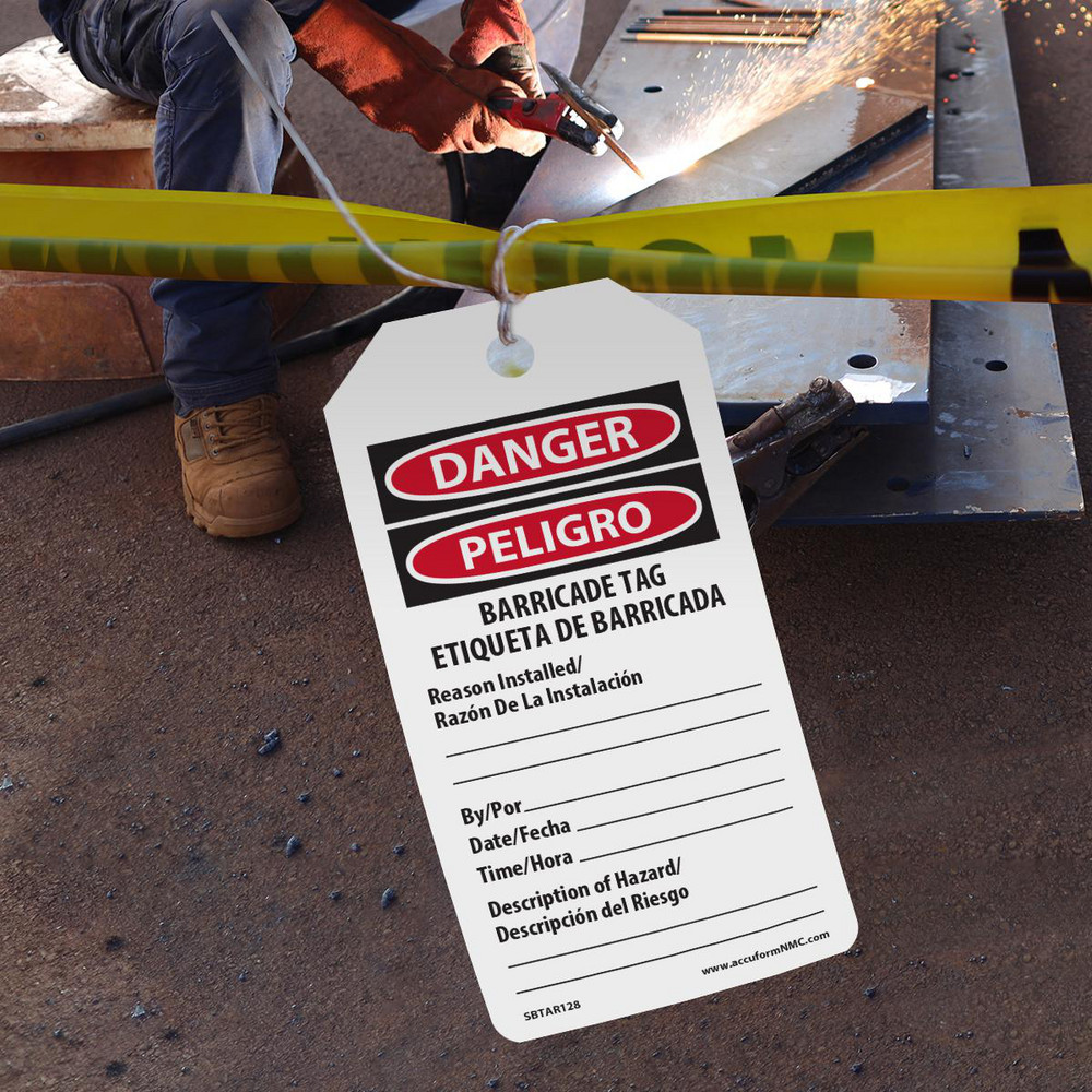 AccuformNMC - Accident Prevention Tag: Rectangle, 6-1/4" High ...