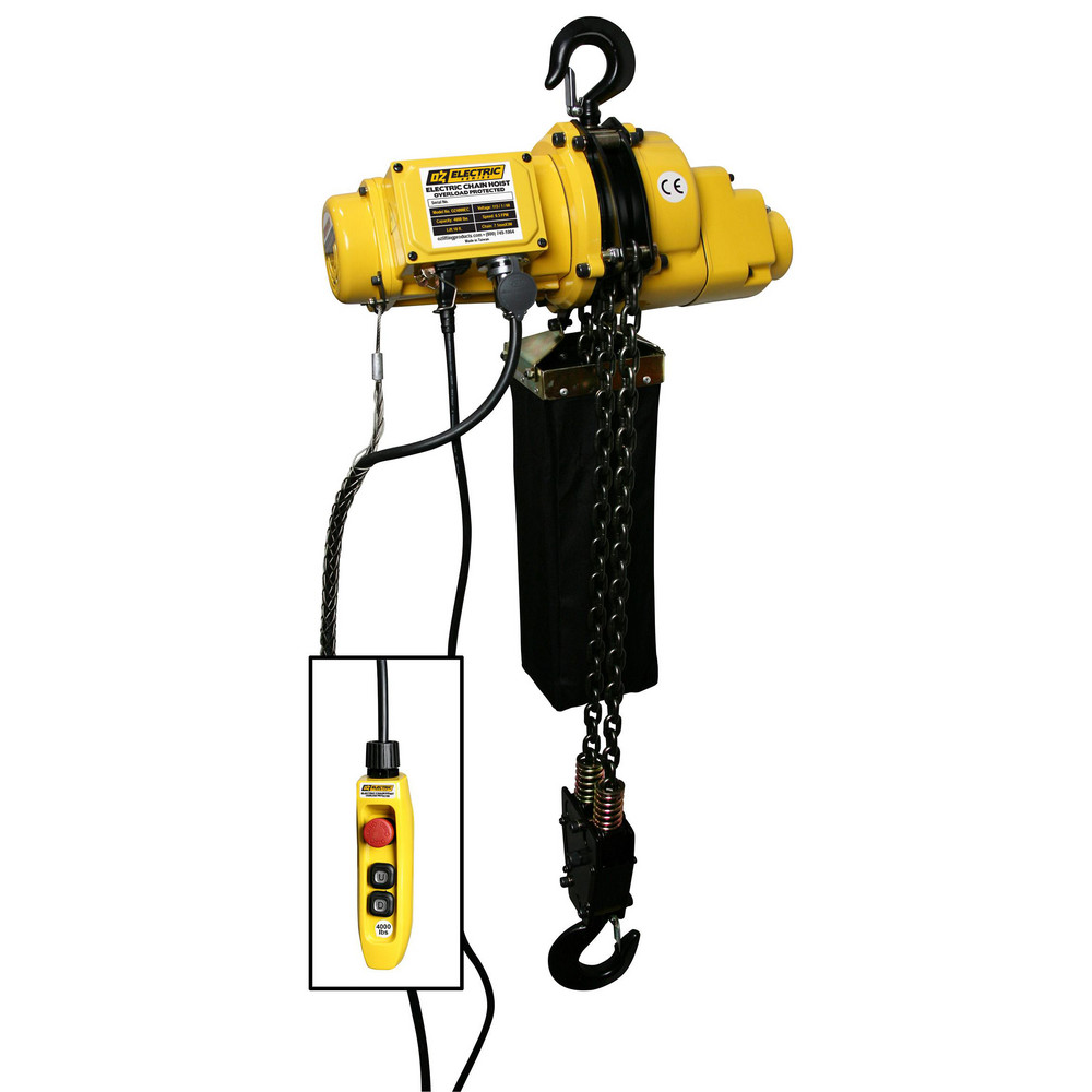 OZ Lifting Products - Electric Hoists: Type: Electric Chain Hoist; Load ...