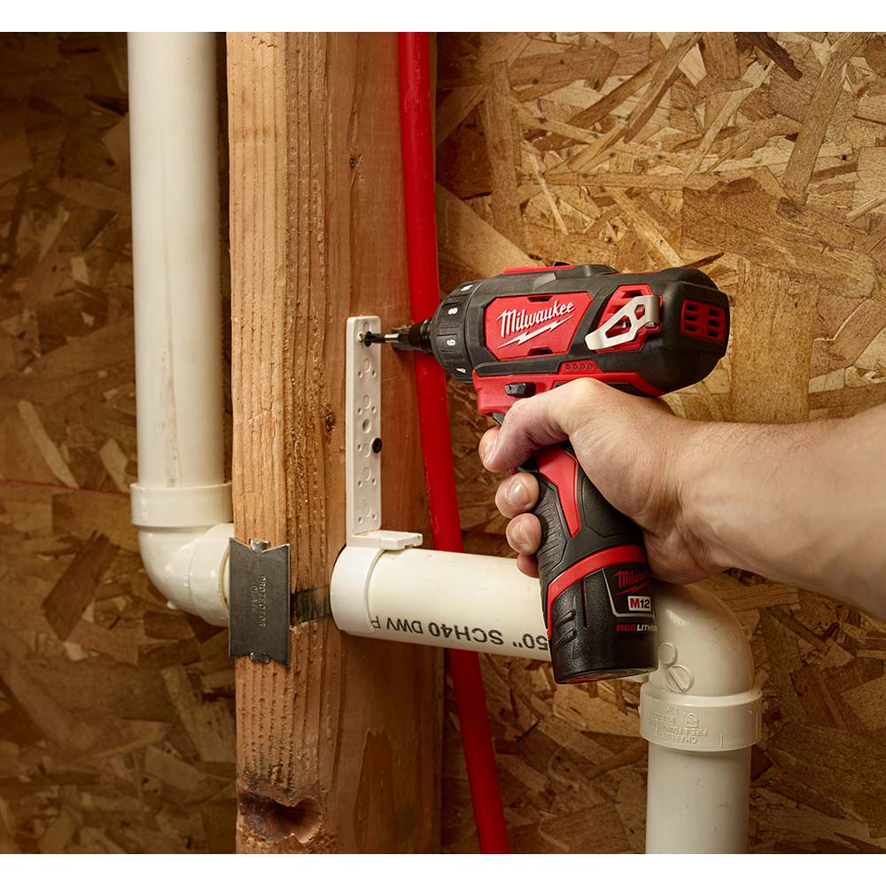 Milwaukee Tool - Cordless Screwdriver: 12V, 1/4" Bit Holder, 275 in/lb ...