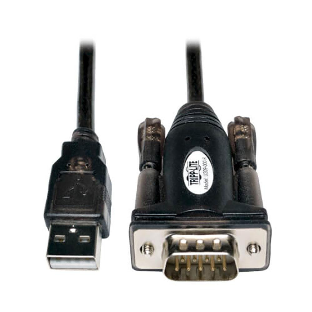 Tripp-Lite - USB to Serial Adapter Cable (USB-A to DB9 M/M), 5-ft ...