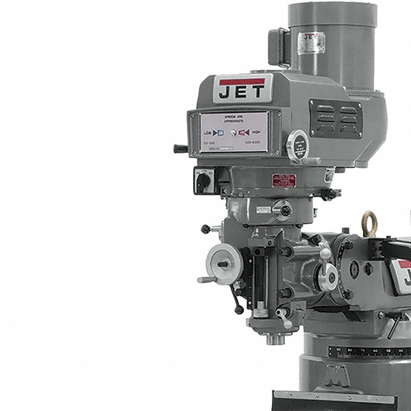 Jet - 9 x 42" 3 hp 230/460V Variable Speed Pulley Control 3 Phase Knee ...