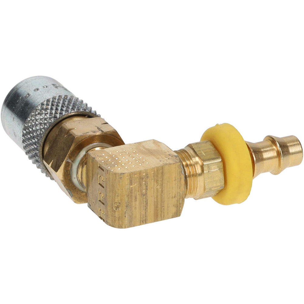 Parker - Hydraulic Hose 90 deg Push-Lok Barb Coupler: 0.2500" Hose ID ...