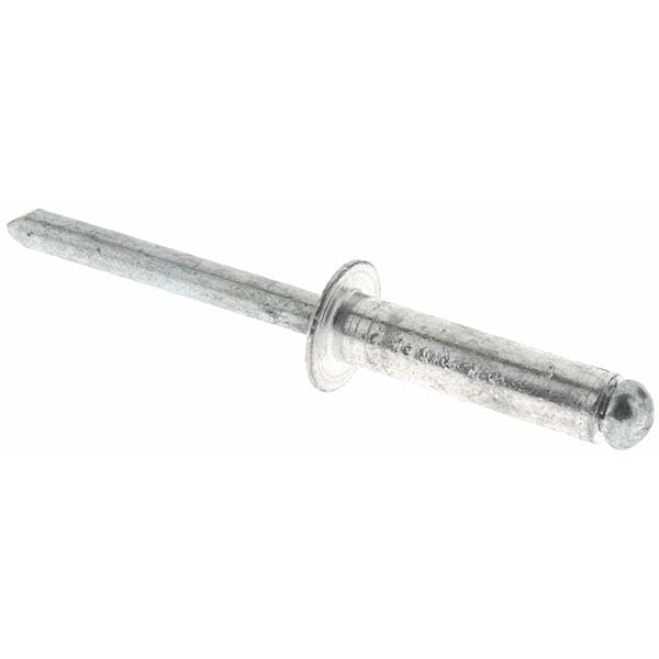Value Collection - Open End Blind Rivet: Size 812, Dome Head, Aluminum ...