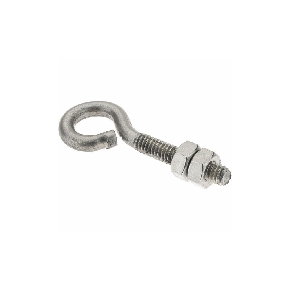 Value Collection - 1/4-20, Stainless Steel Wire Turned Open Eye Bolt ...