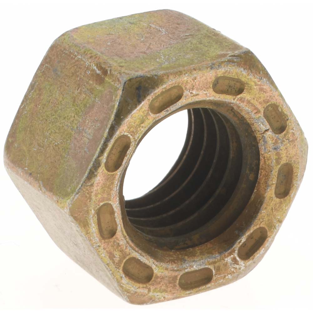 Value Collection - Hex Nut: 1/2-13, Grade L9 Steel, Yellow Zinc ...