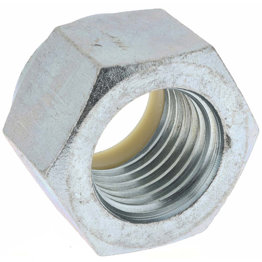 Value Collection - 1-1/2 - 6 UNC Grade B Hex Lock Nut with Nylon Insert ...