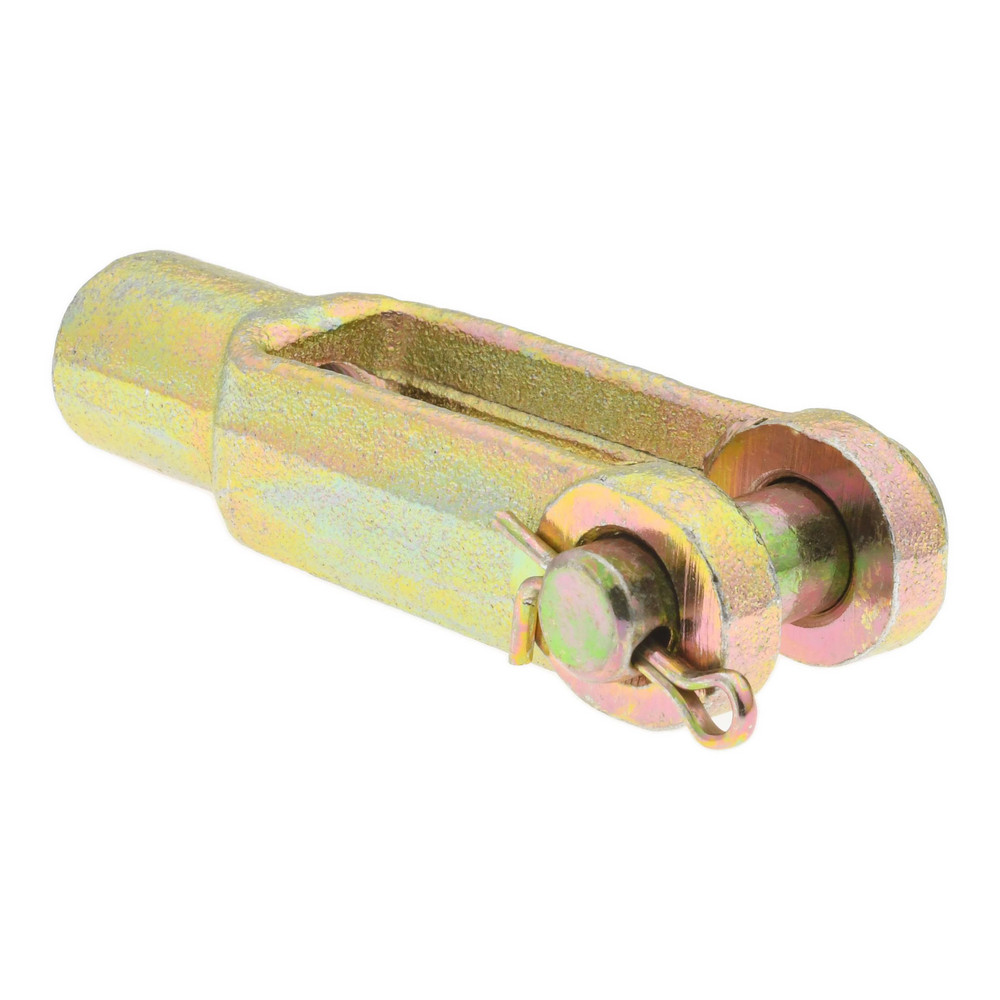 Value Collection - 3/8-24 Thread, 7/8" Yoke Width, Carbon Steel, Clevis ...