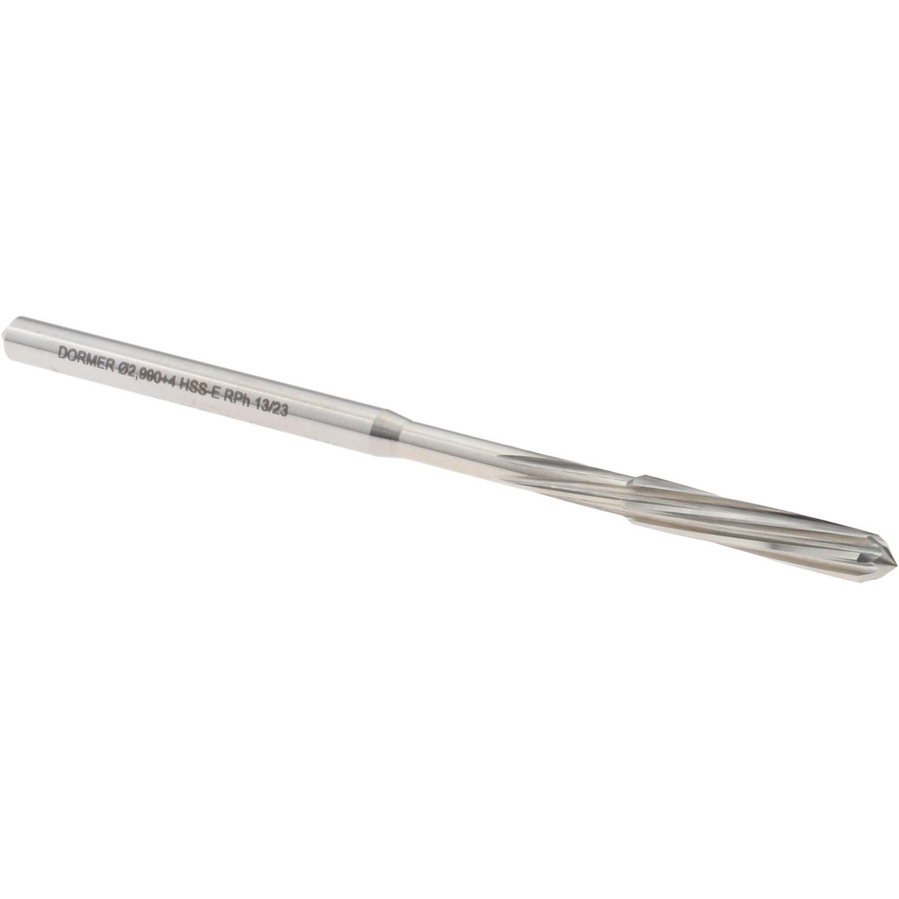 Dormer Pramet - Chucking Reamer: 3 mm Dia, 61 mm OAL, 15 mm Flute ...