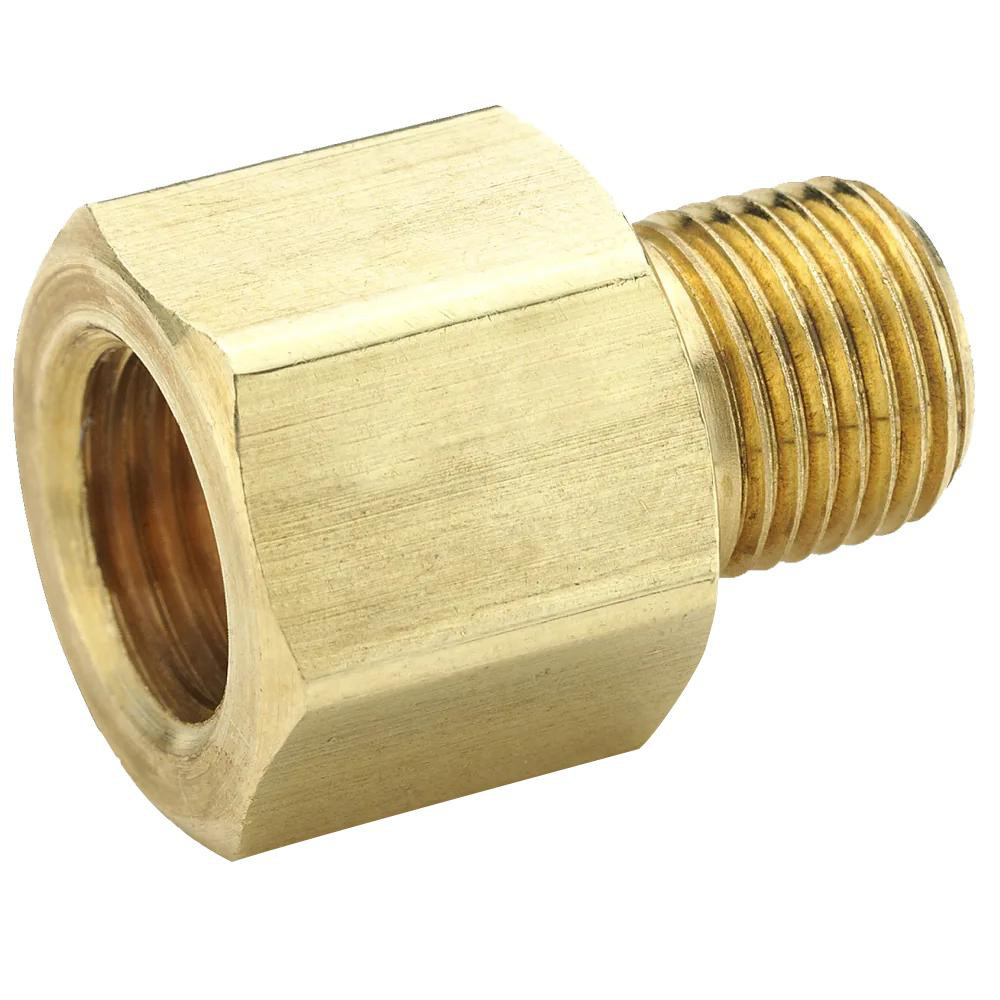Parker - Brass Flared Tube 1/4" OD, 1/8-27 Thread, 45 deg Flared Angle | MSC Direct