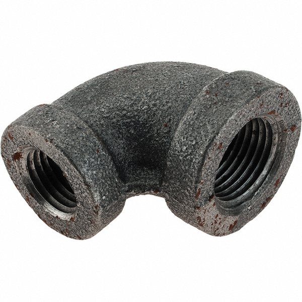 Value Collection - Black Reducing Elbow: 3/8 x 1/4", Threaded | MSC Direct