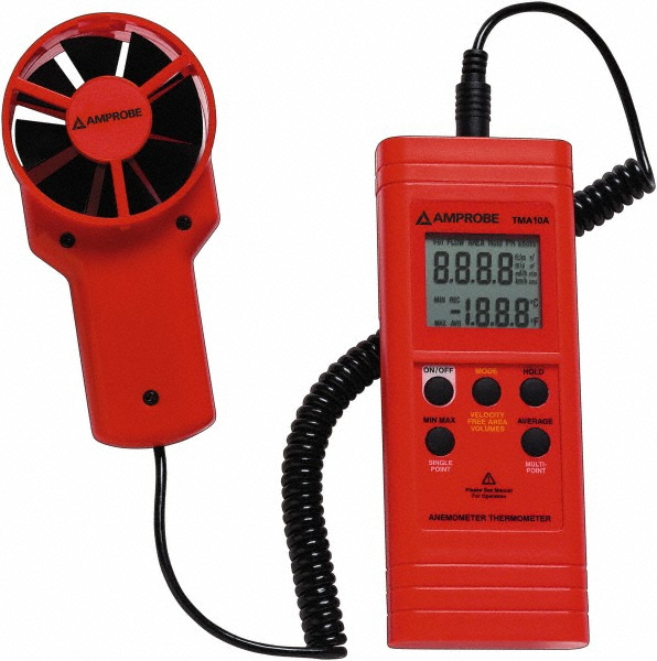 Amprobe - 0.4 to 25 m/Sec Air Anemometer | MSC Direct