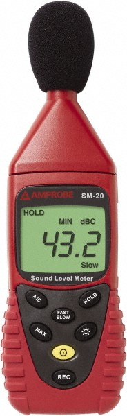 Amprobe - A and C Frequency Weight, LCD Display Sound Meter | MSC Direct