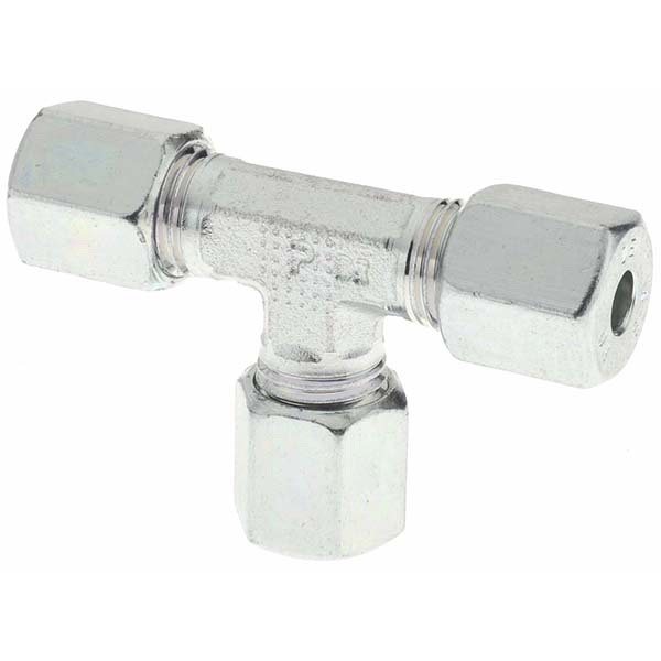 Parker - Metal Flareless Bite Tube Union Tee - 79108106 - MSC Industrial Supply