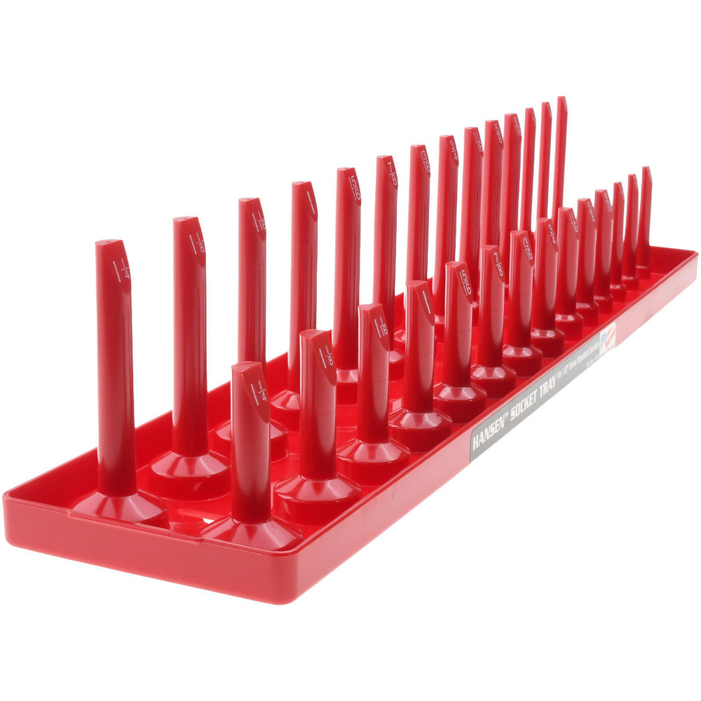 Made in USA - 28 Piece Capacity Deep & Shallow Inch Socket Tray | MSC ...