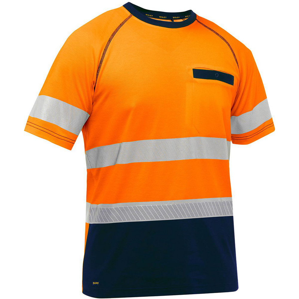 PIP - Work Shirt: Hi-Visibility, Short Sleeve, Medium, Cotton ...