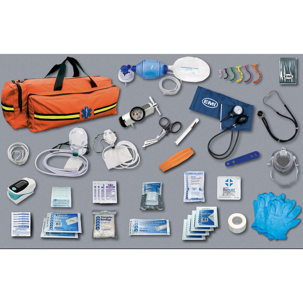EMI - 15 Pc EMS Oxygen Response First Aid Kit for 2: Portable | MSC Direct