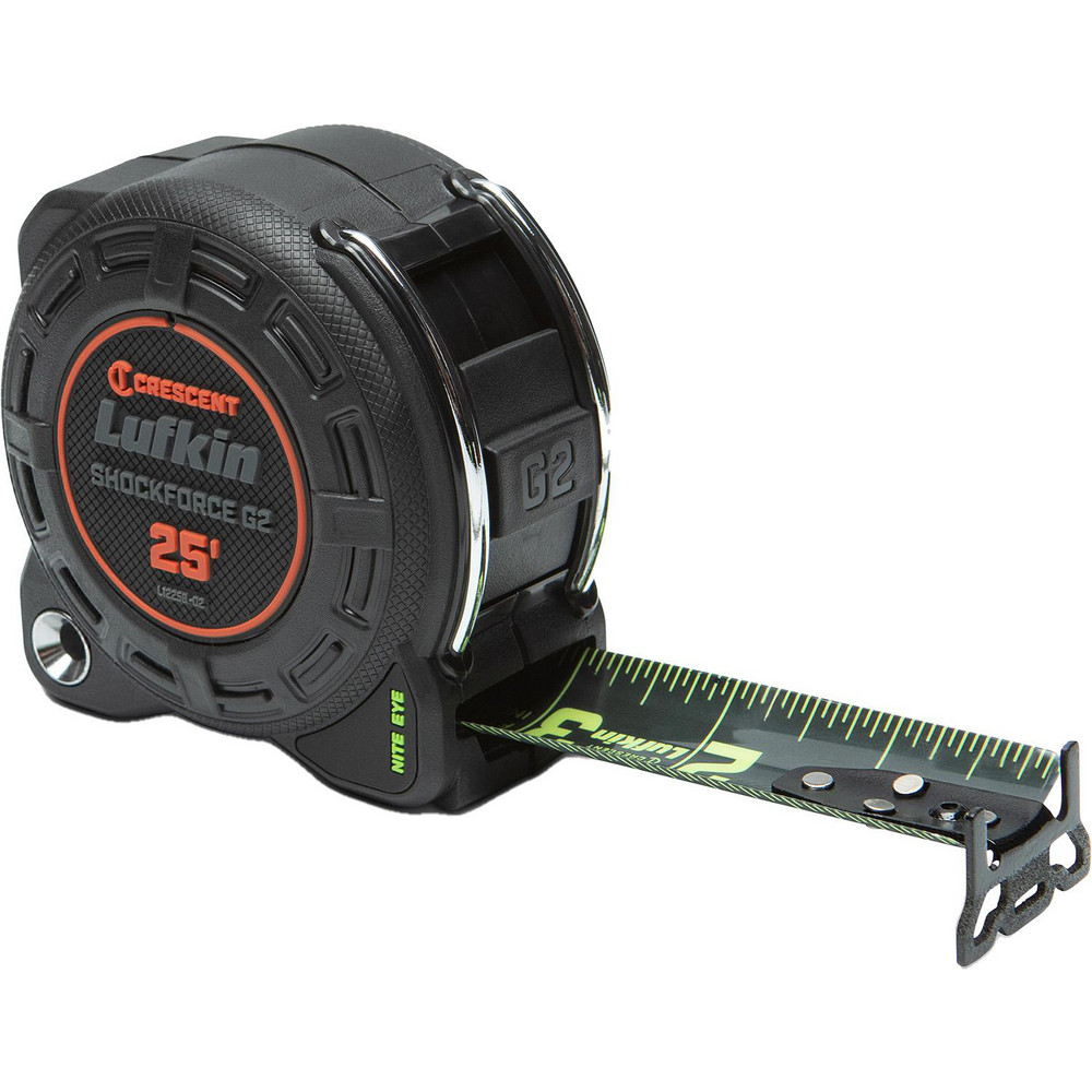 Lufkin - Tape Measures: Length Ft.: 25.000; Graduation (Inch): 1/16 ...