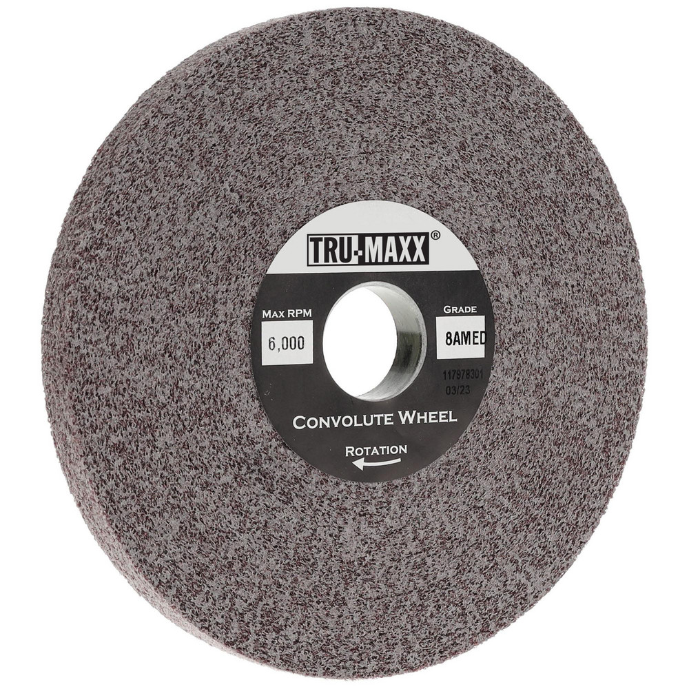 Tru-Maxx - Deburring Wheel: 6" Dia, 1/2" Face Width, 1" Hole, Density 8 ...