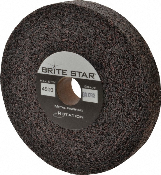 Brite Star - 6" Diam, 1" Face Width, 1" Center Hole, Coarse Grade ...