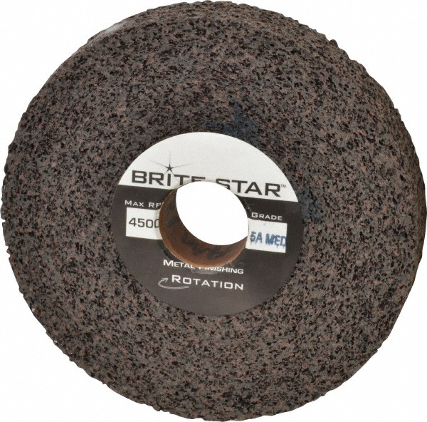 Brite Star - 6" Diam, 1" Face Width, 1-1/4" Center Hole, Medium Grade ...