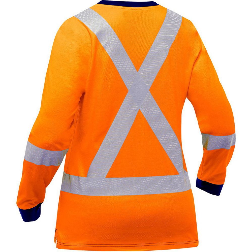 PIP - Work Shirt: Hi-Visibility, Long Sleeve, Large, Cotton & Polyester ...