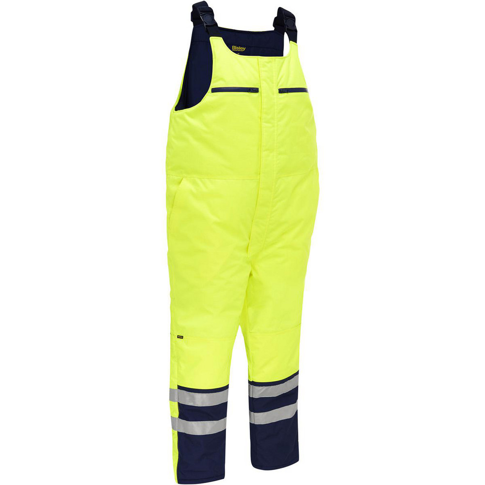 PIP - Bib Overalls Size 3X-Large, High-Visibility Yellow, Polyester ...