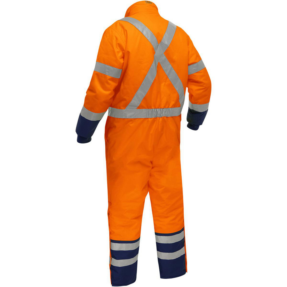 PIP - Coveralls Size Large, High-Visibility Orange, Polyester ...