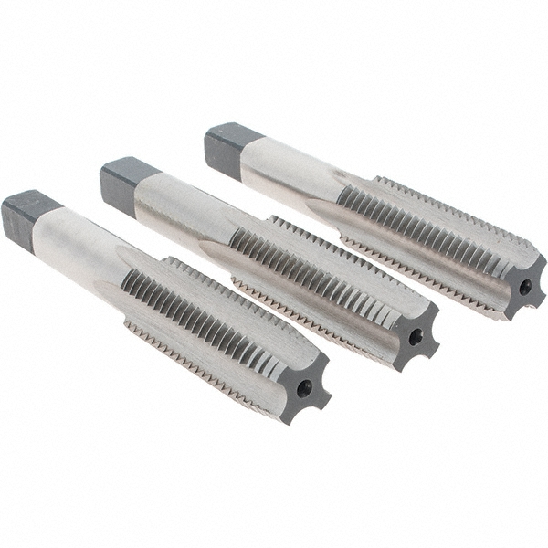 Greenfield Threading - Tap Set: M16 x 2 Metric, 4 Flute, Bottoming Plug ...